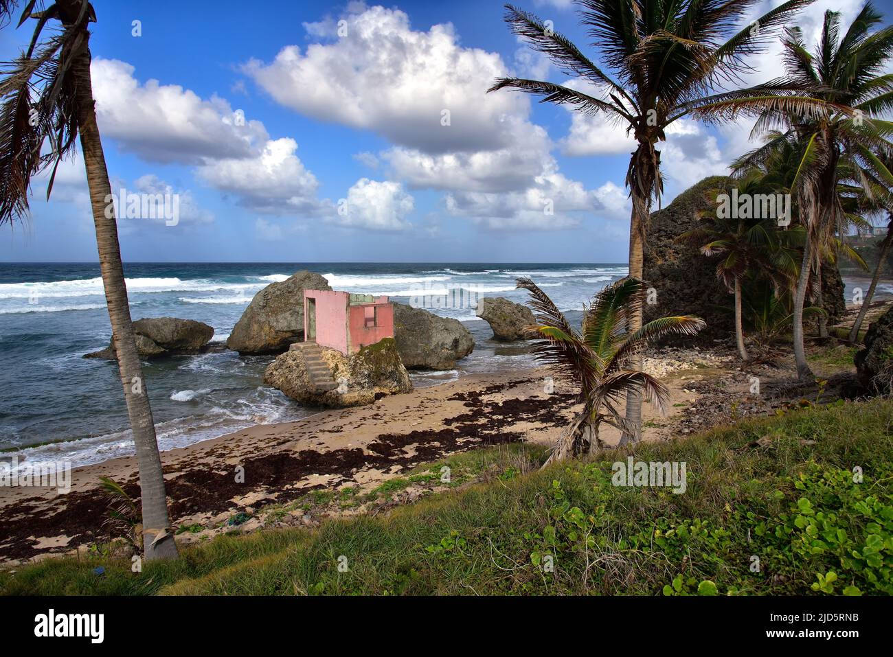 Abandoned beach house located on the atlantic east coast of the ...