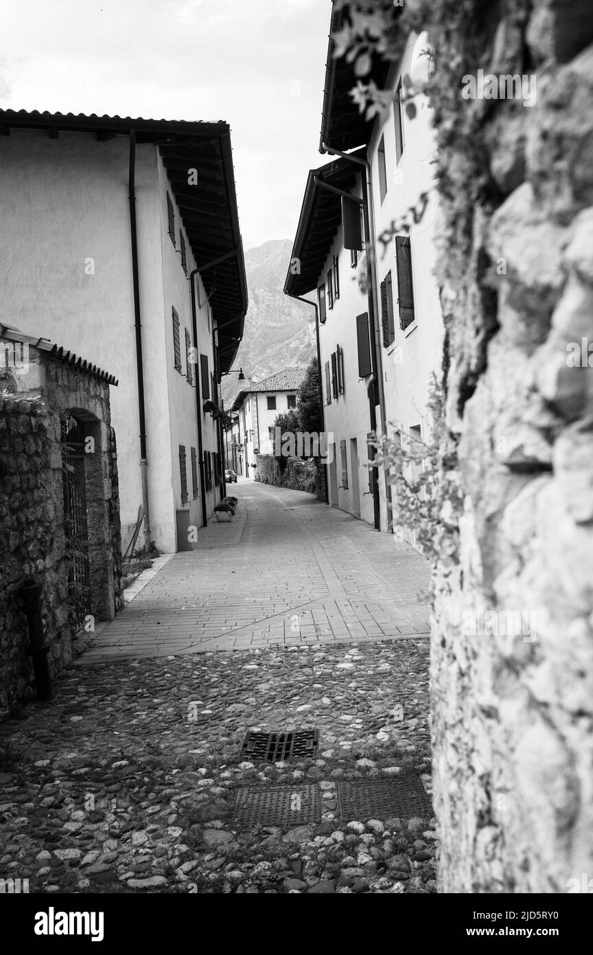 Italy, July 2022: view of the beautiful village of Venzone in the ...