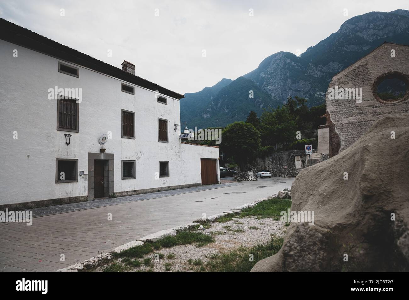 Italy, July 2022: view of the beautiful village of Venzone in the ...