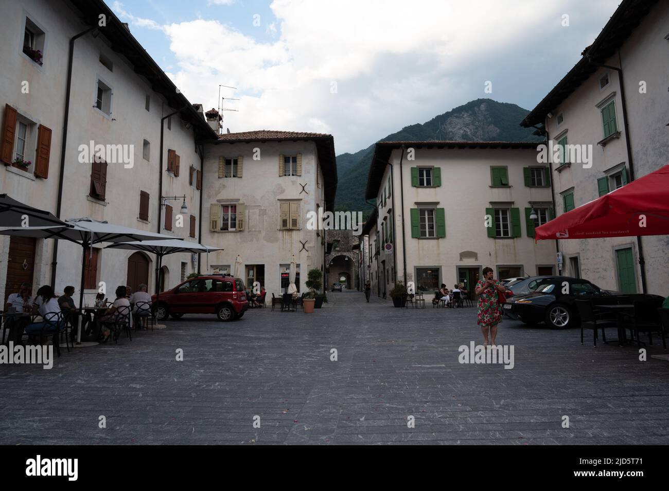 Italy, July 2022: view of the beautiful village of Venzone in the ...