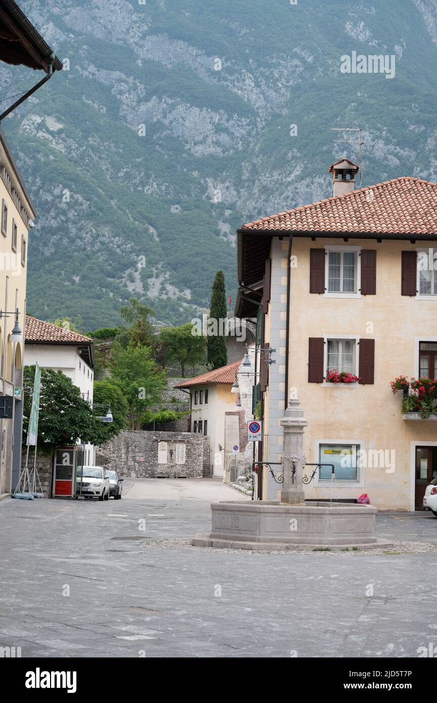 Italy, July 2022: view of the beautiful village of Venzone in the ...