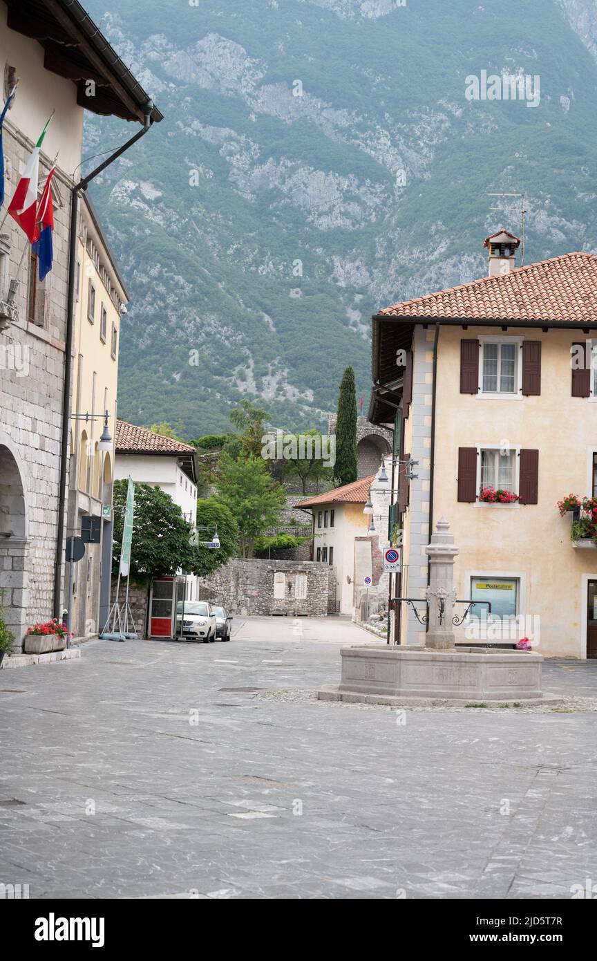 Italy, July 2022: view of the beautiful village of Venzone in the ...
