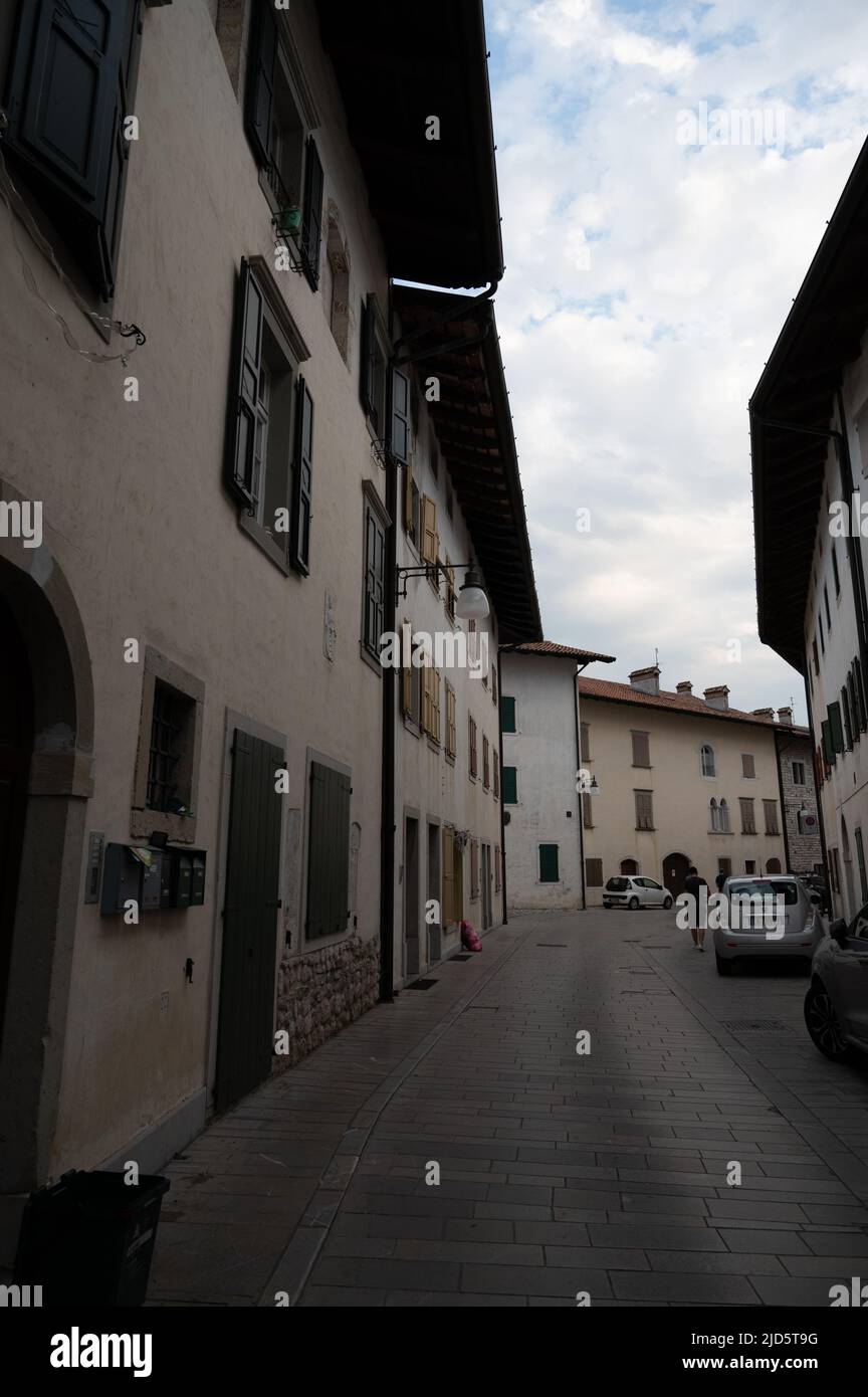 Italy, July 2022: view of the beautiful village of Venzone in the ...
