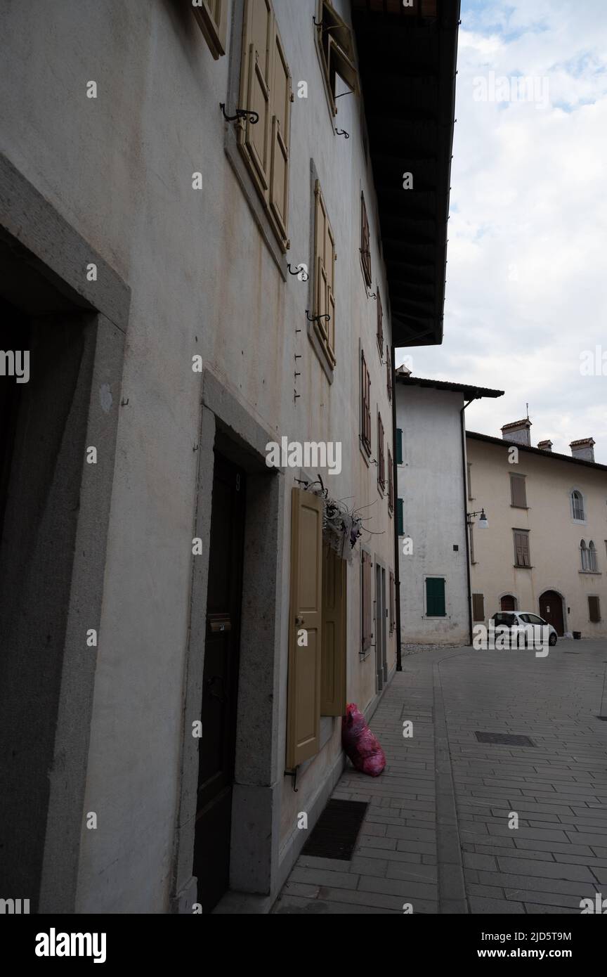 Italy, July 2022: view of the beautiful village of Venzone in the ...