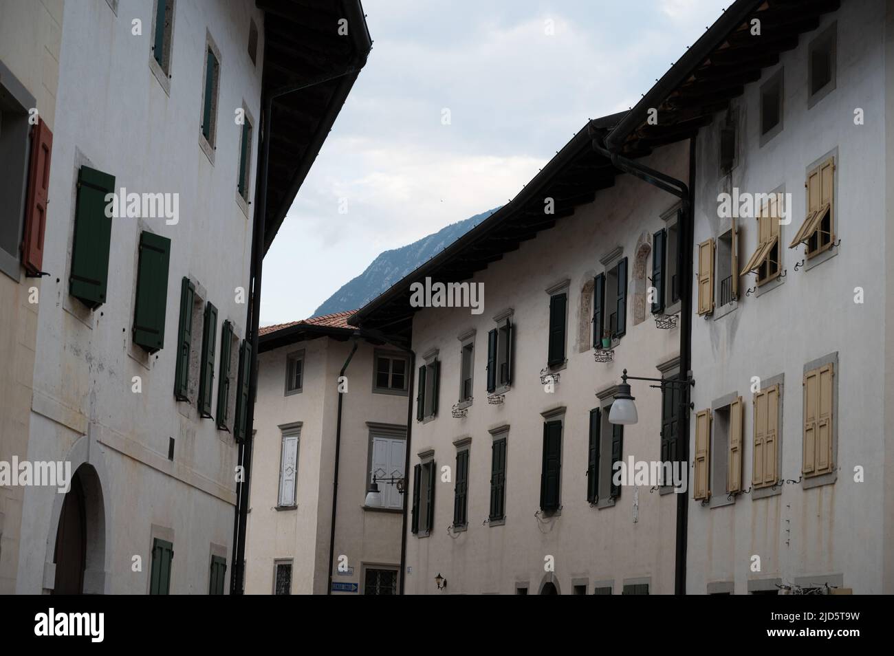 Italy, July 2022: view of the beautiful village of Venzone in the ...