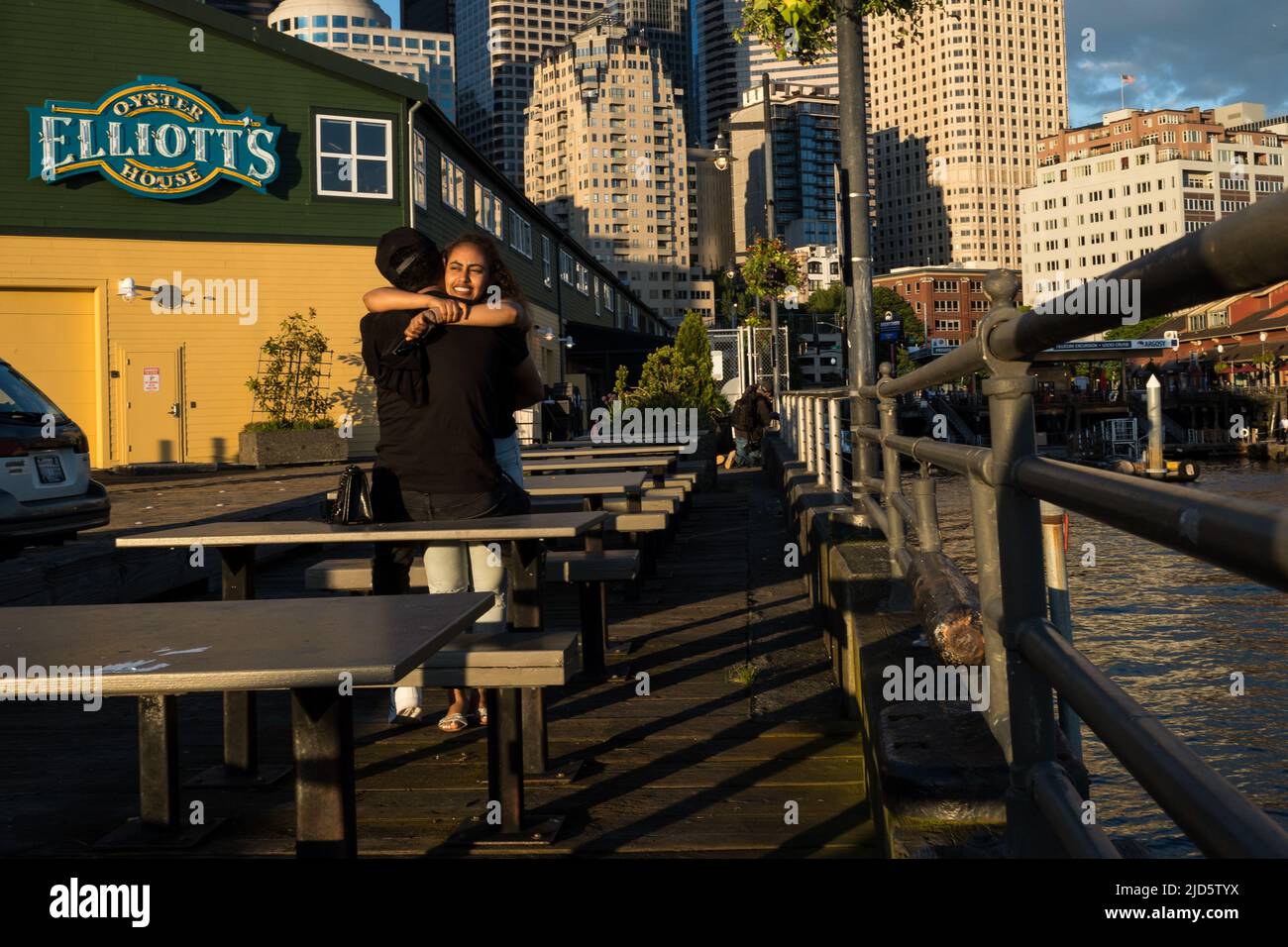 Seattle, USA. 11 Jun, 2022. Love on the waterfront Stock Photo - Alamy