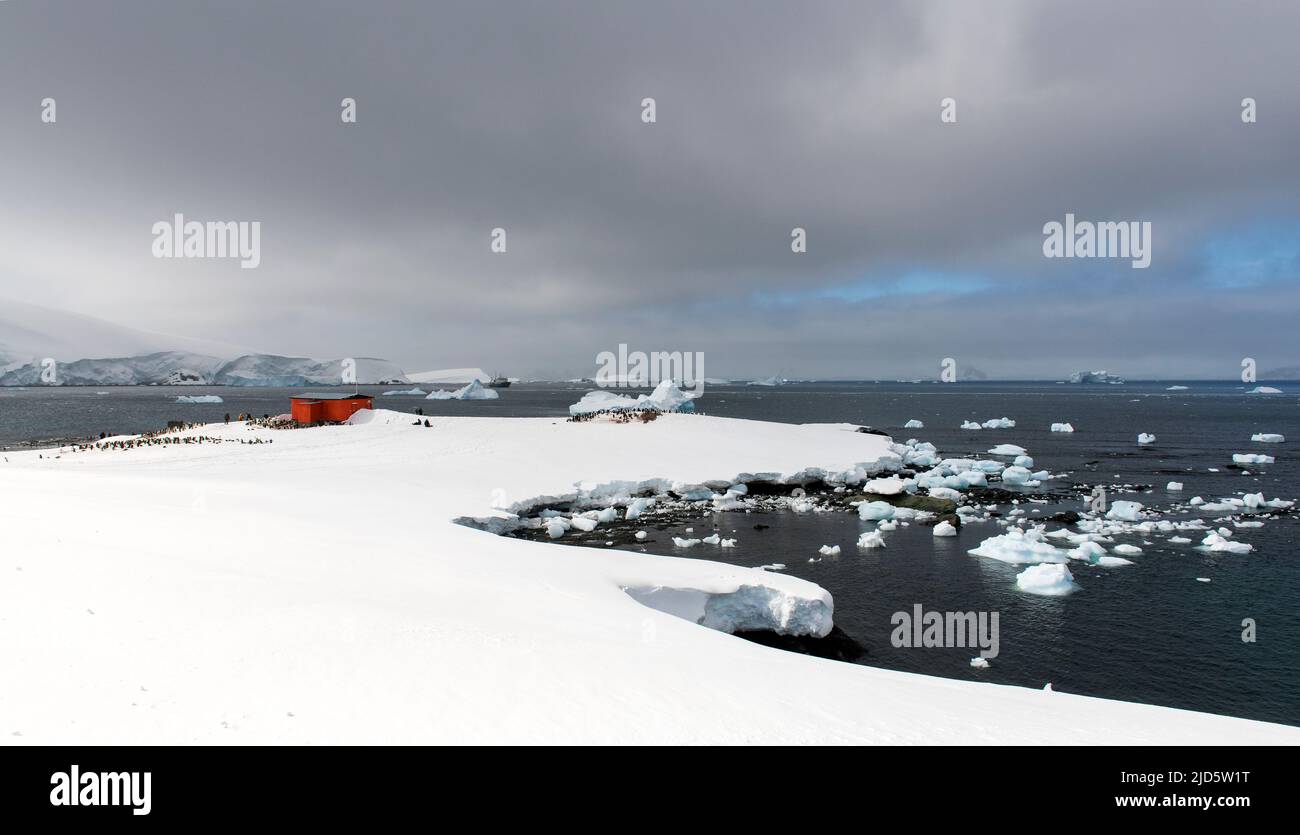Mikkelsen Harbor, Trinity Island on the Antarctic Peninsula. The refuge ...