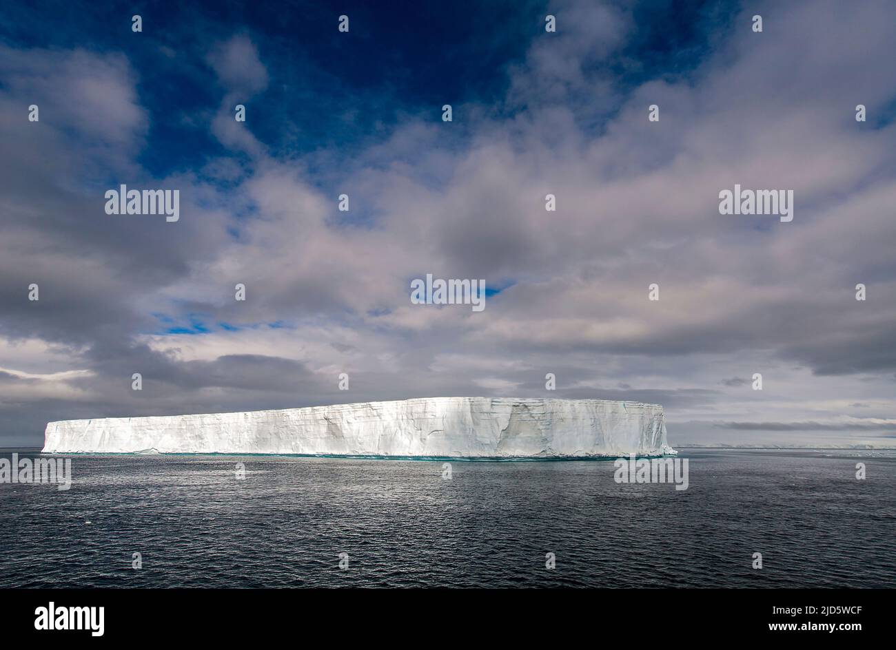 Table-shaped iceberg in the Antarctic Sound, northern tip of the ...