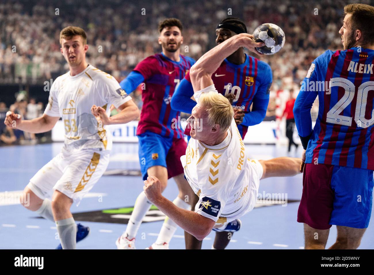 Cologne, Germany. 18th June, 2022. Handball: Champions League, THW Kiel ...