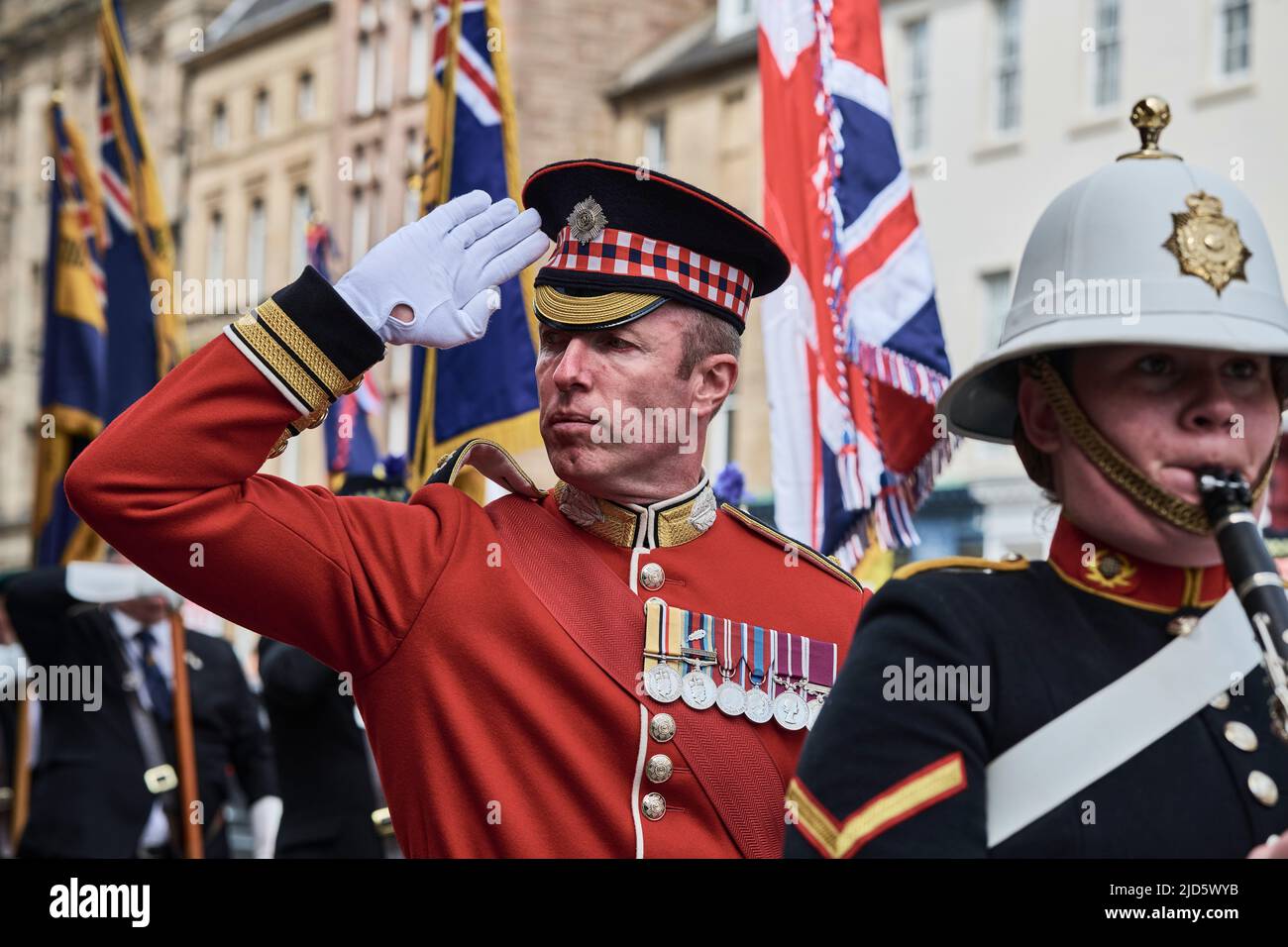 Edinburgh Scotland, UK June 18 2022. Falklands War 40th Anniversary ...