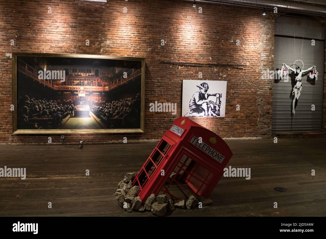 Seattle, USA. 8 Jun, 2022. BanksyLand Unauthorized and Unmasked ...