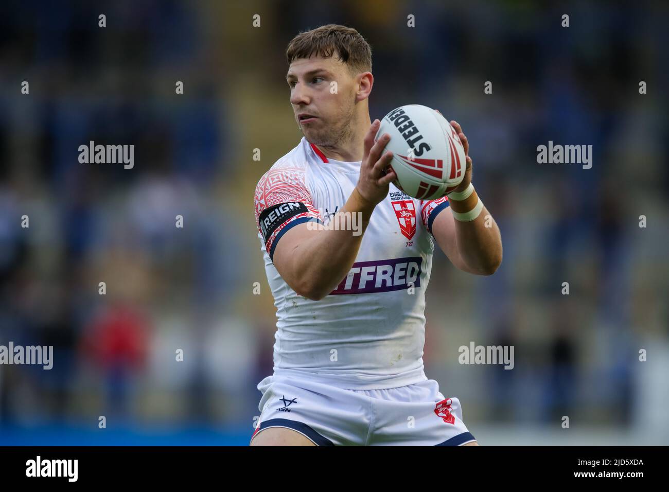 George Williams #7 of the England national rugby league team in action ...
