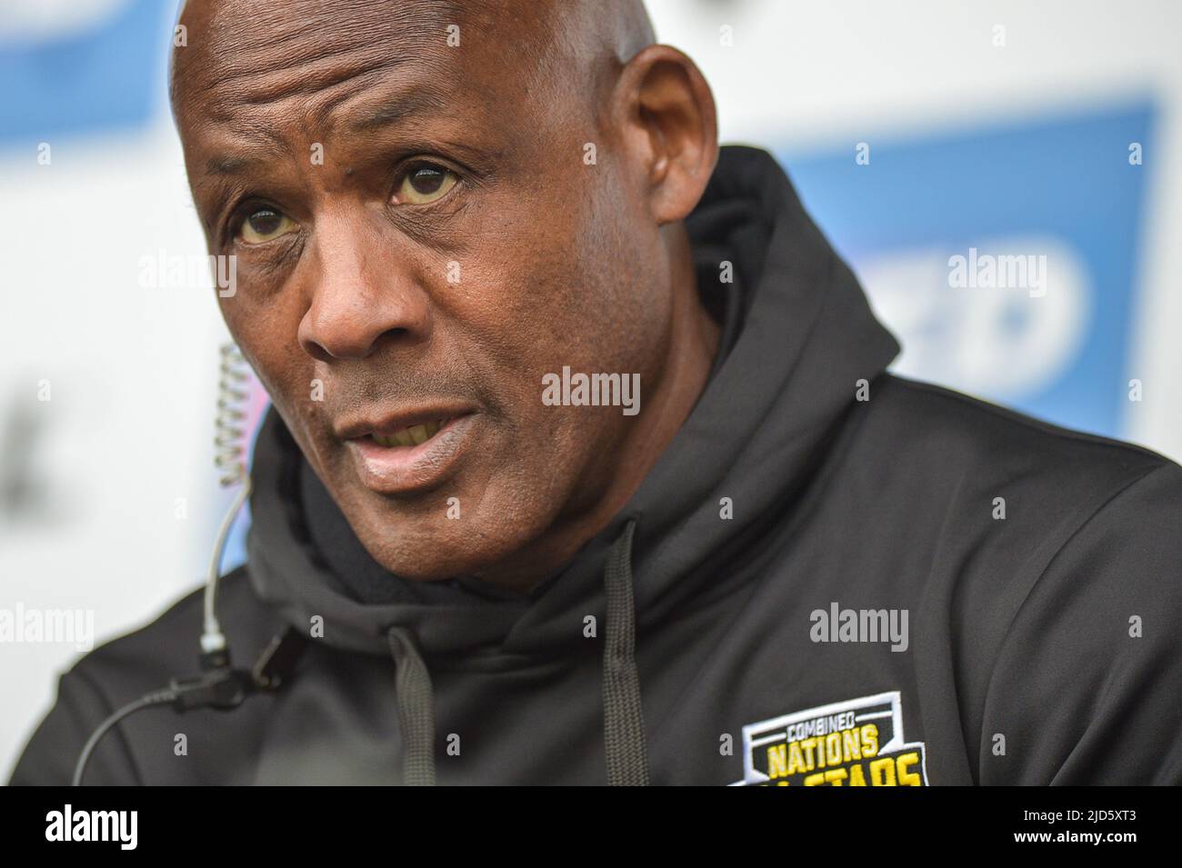 Warrington, England - 18th June 2022 - Ellery Hanley Head of Combined ...