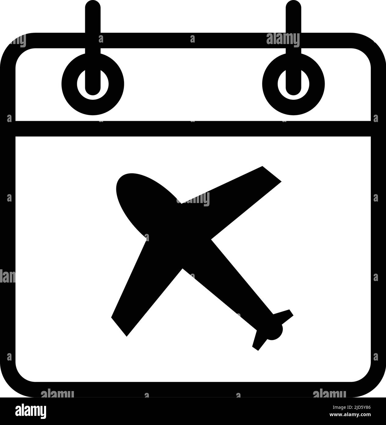 Schedule plane icon vector Cut Out Stock Images & Pictures - Alamy