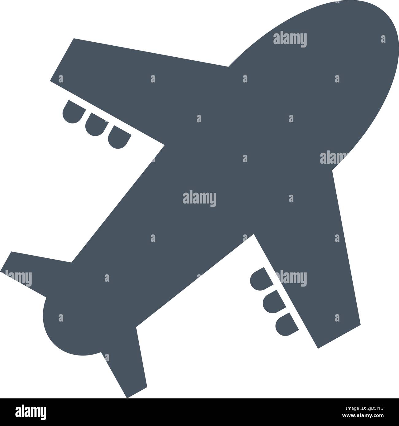 Small Airplane Icon. Aircraft. Editable vector Stock Vector Image & Art ...