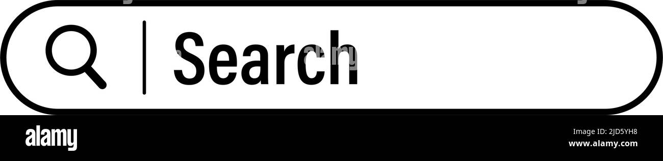 Search bar illustration on Black and White Stock Photos & Images - Alamy