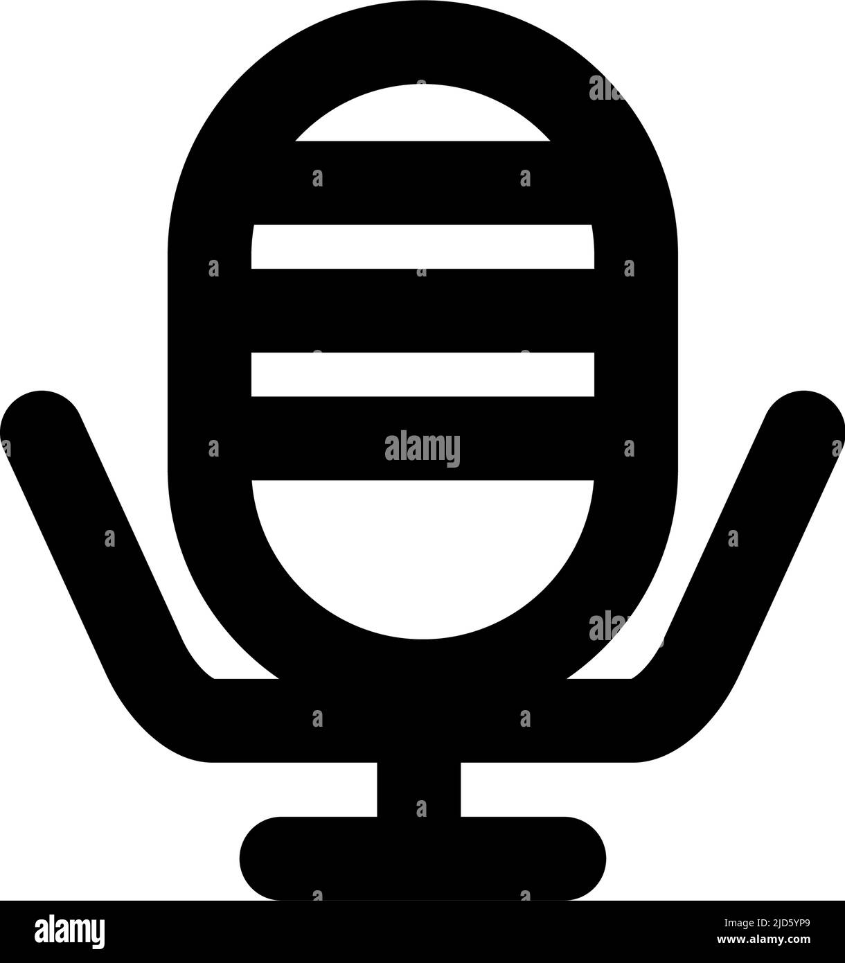 Small microphone icon. Symbol for podcast and audio. Editable vector ...