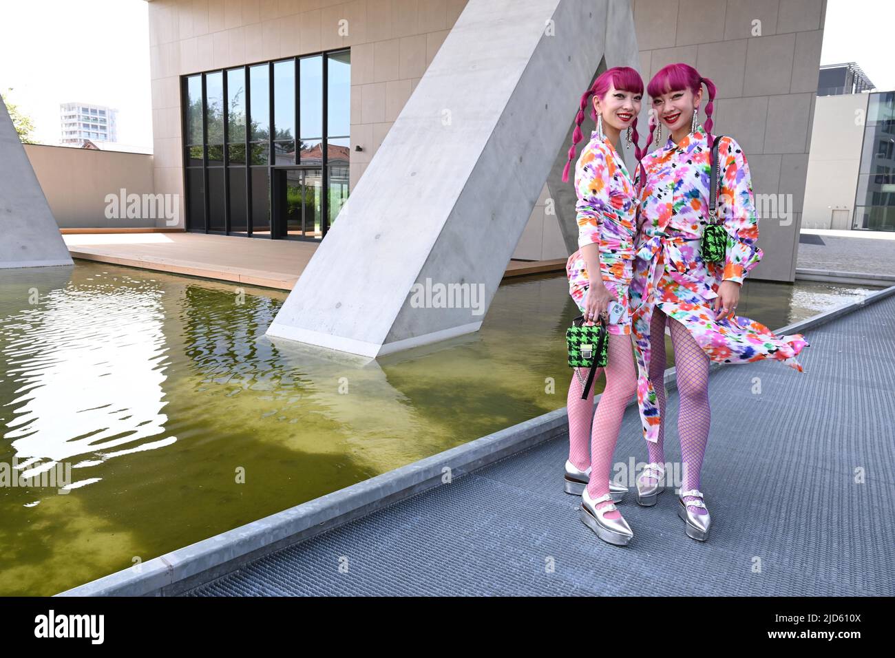 Milan, Italy. 18th June 2022. Suzuki Ami (Amiaya) , Suzuki Aya (Amiaya ...