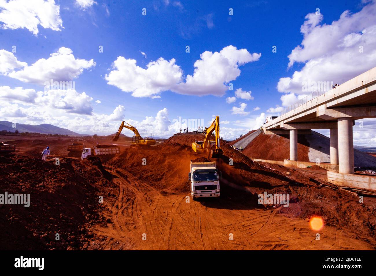 Mombasa Nairobi Standard Gauge Railway Project Construction By Antony Trivet Travels Blog Stock ...