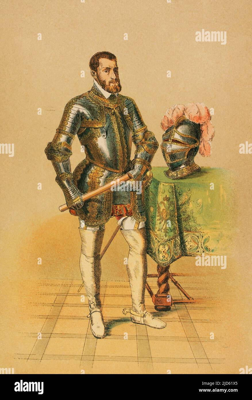 Charles V (1500-1558). Holy Roman Emperor and Archduke of Austria (1519 ...