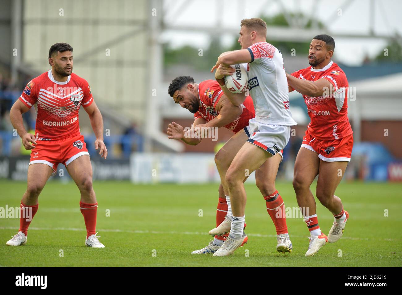 Warrington, England - 18th June 2022 - Kelepi Tanganoa of Combined ...