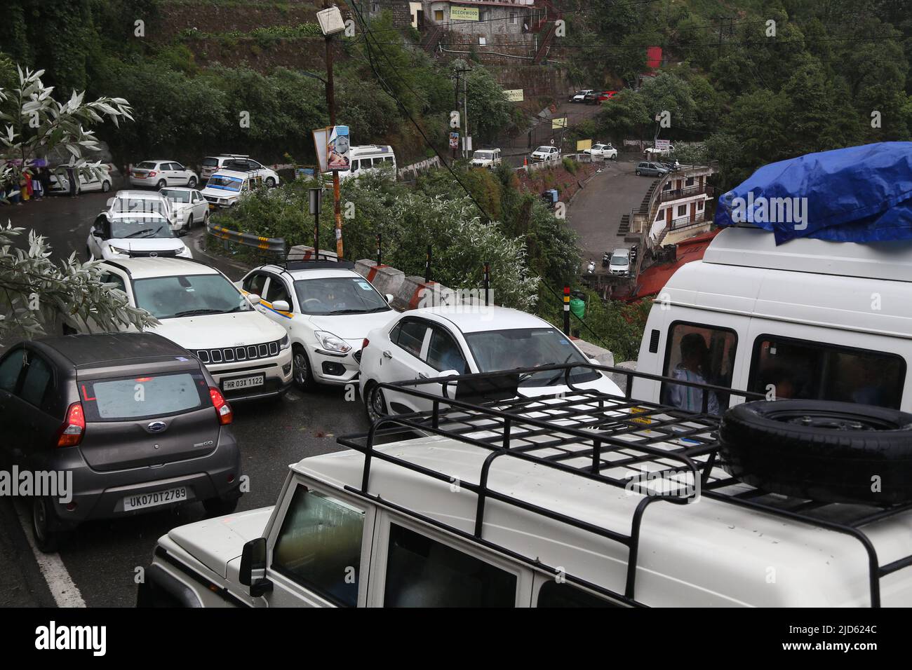 Traffic jam in india monsoon hi-res stock photography and images - Alamy