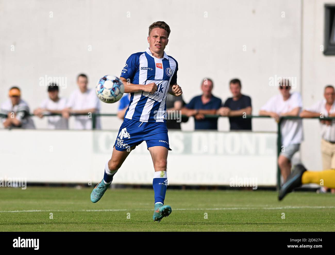 Gent's Matisse Samoise pictured in action during a friendly game ...