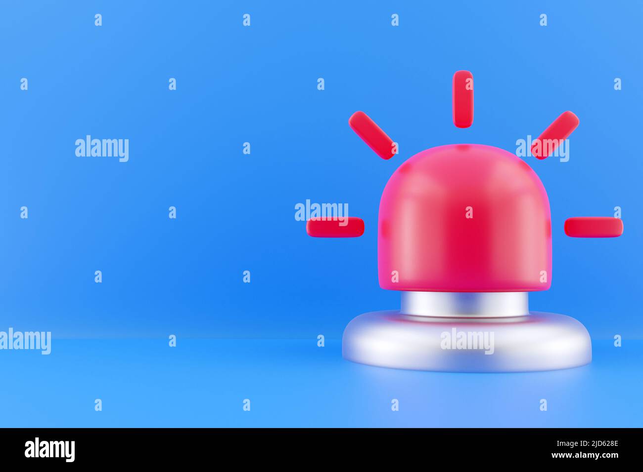 3d render red siren. 3d rendering red siren. 3d render red siren ...