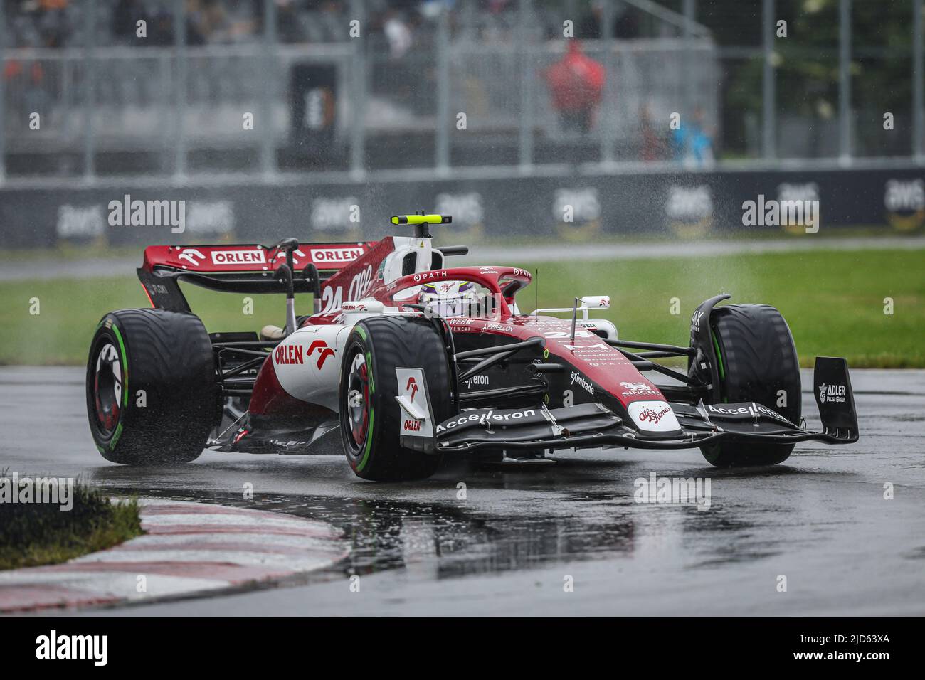Montreal, Canada. 18th June 2022. 24 ZHOU Guanyu (chi), Alfa Romeo F1 ...