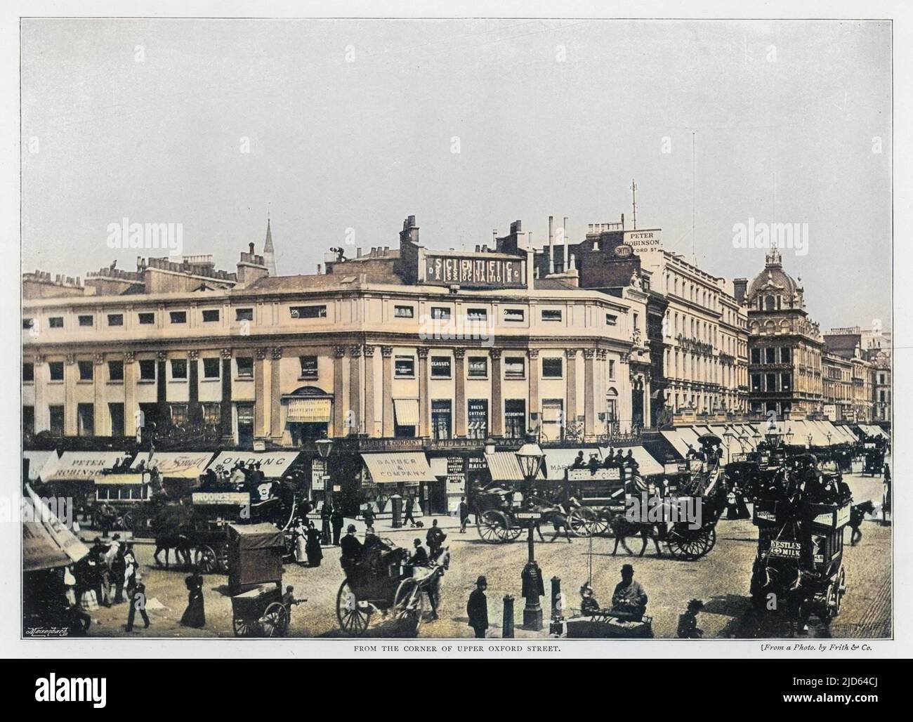 View of Oxford Circus from Upper Regent Street, Central London ...