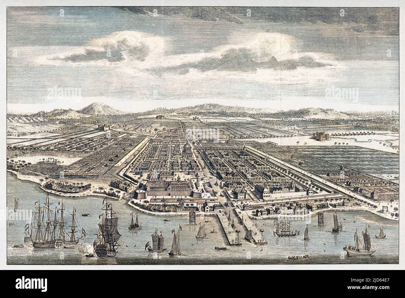 Djakarta (formerly known as Batavia) Colourised version of : 10001367 ...