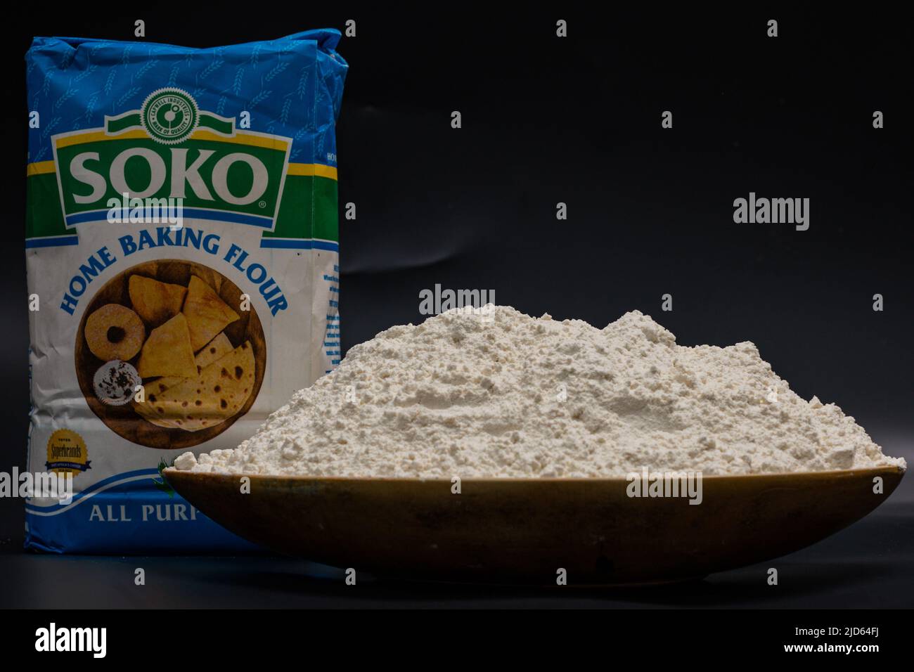 Wheat Maize Flour On The Floor Kneading Soko Maize Meal Home Baking ...