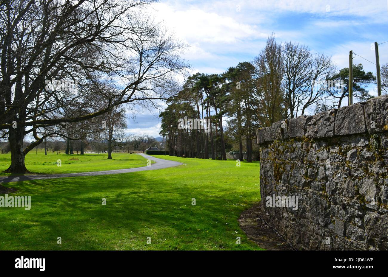 Long driveway manor hi-res stock photography and images - Alamy