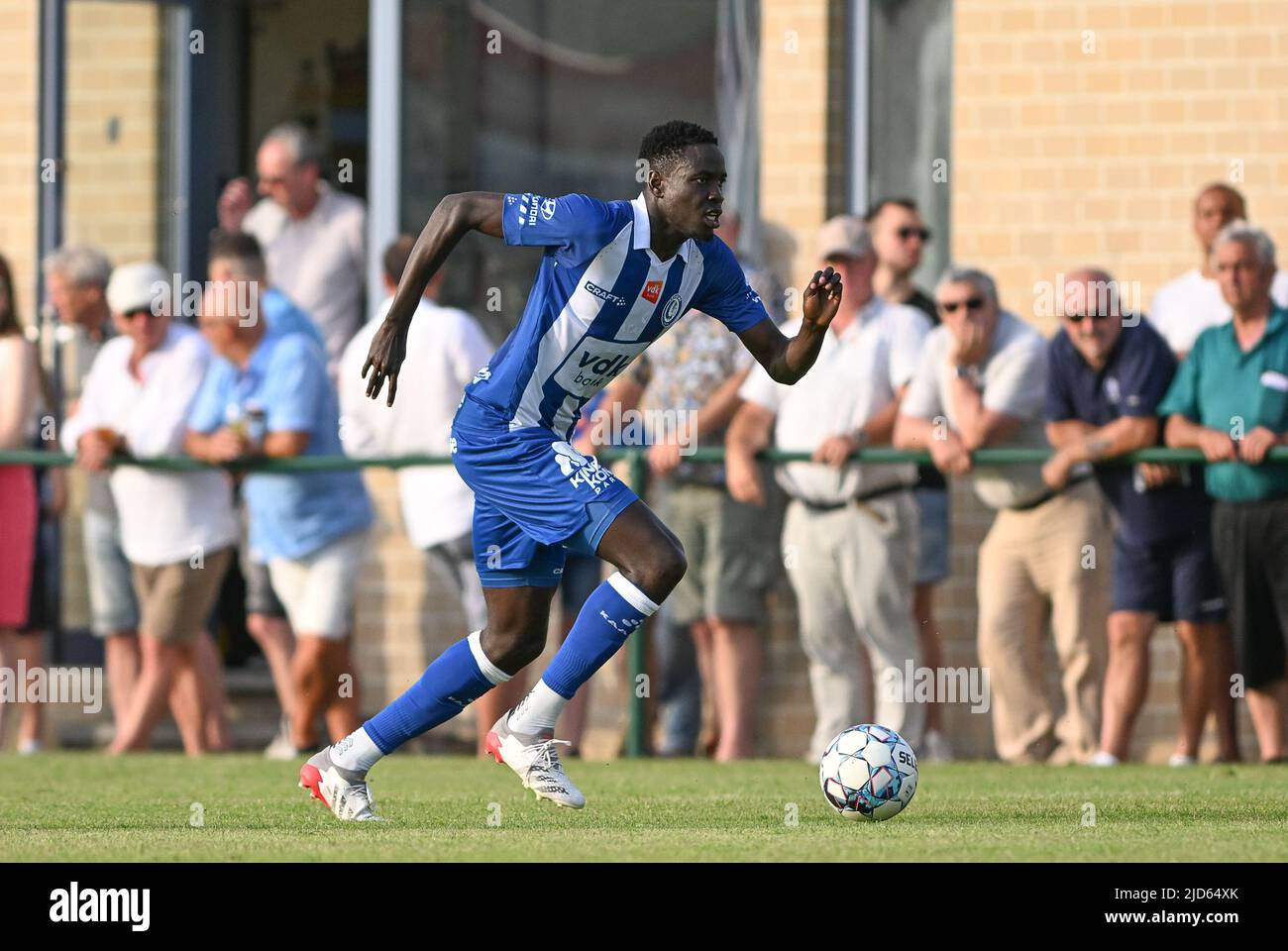 Gent's Joseph Okumu pictured in action during a friendly game between ...