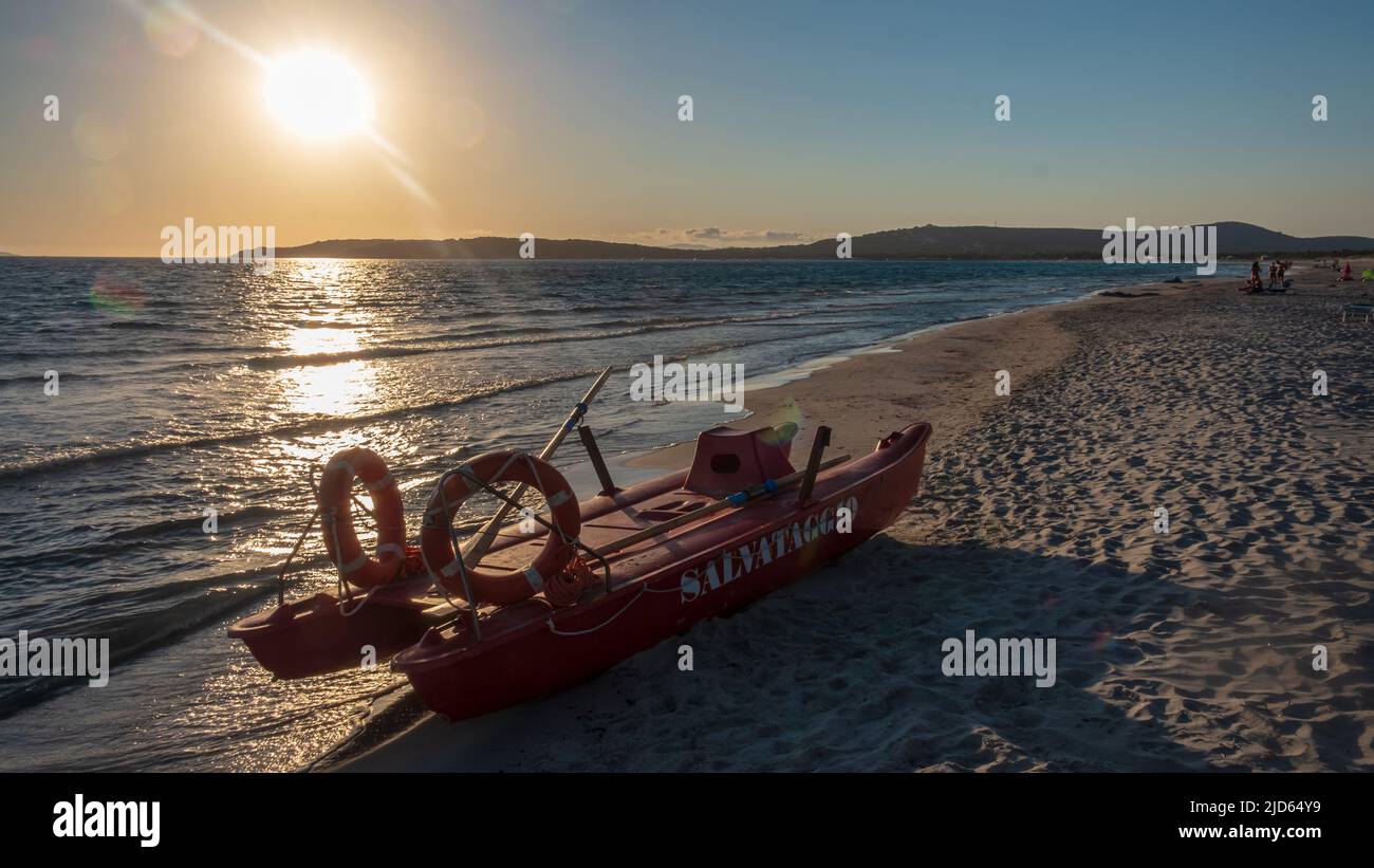 Summer day at Is Arenas Biancas, a beautiful beach in the south-west of ...