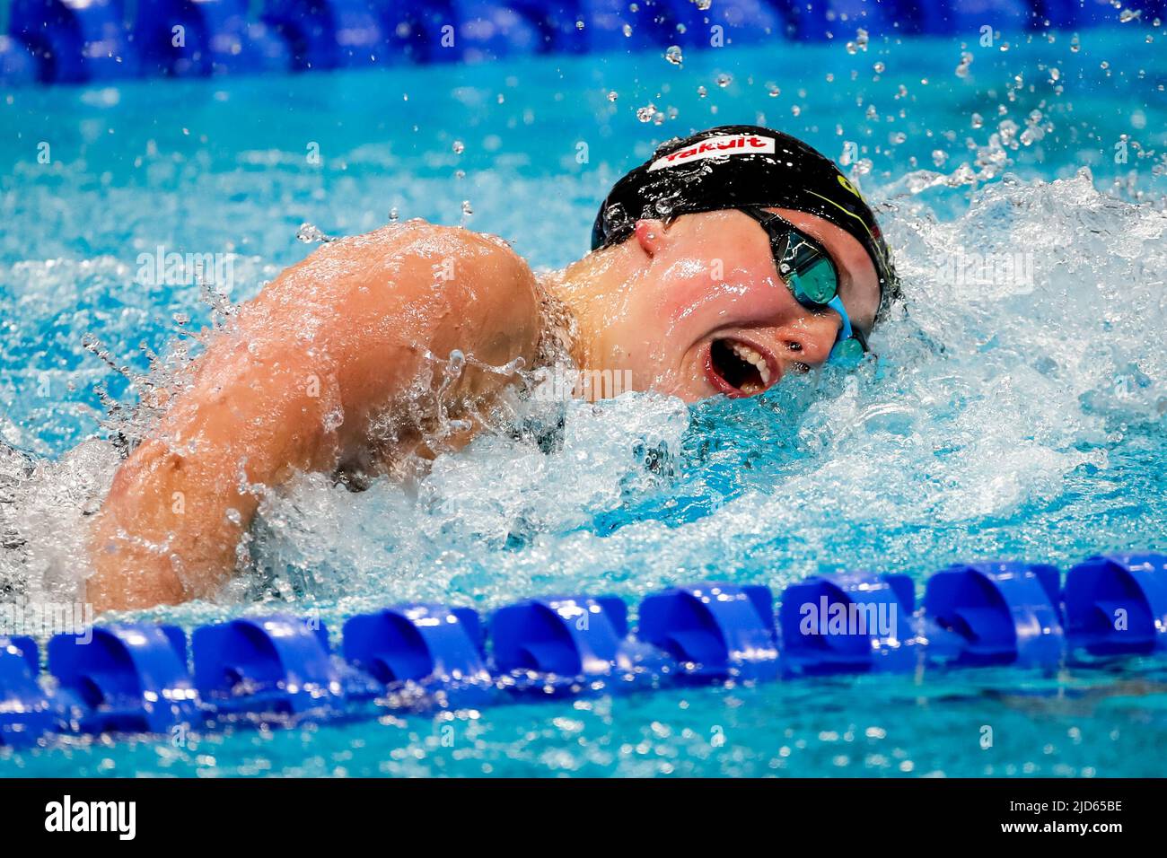 BUDAPEST, HUNGARY - JUNE 18: Kim Busch of the Netherlands competing in ...
