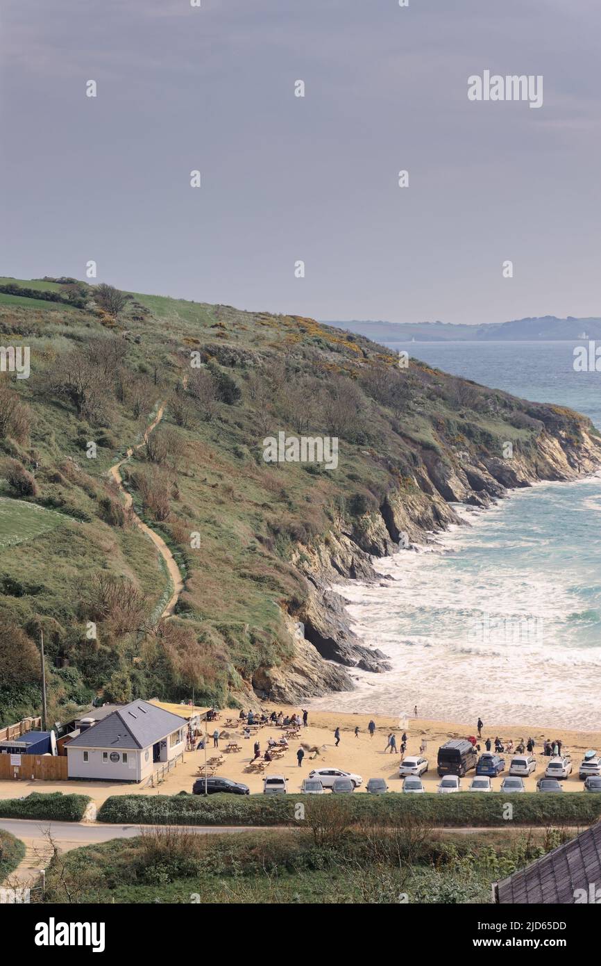 Easter fun at Maenporth, Cornwall Stock Photo - Alamy