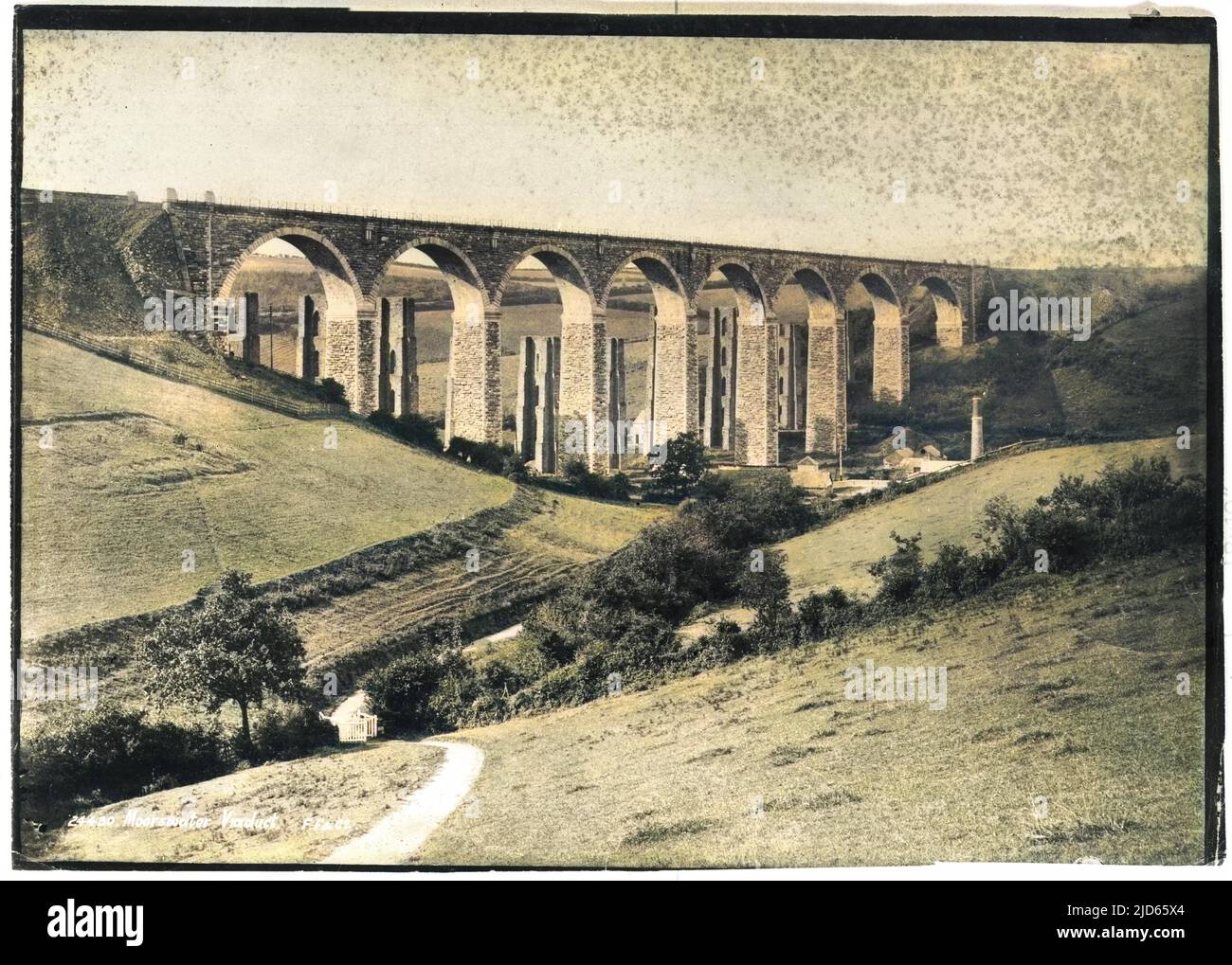 Moorswater viaduct, Cornwall Colourised version of : 10003797 Date ...