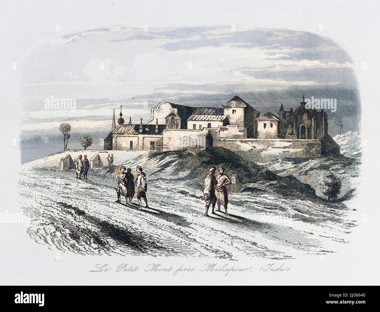 Portuguese mission at Meliapur, near Madras Colourised version of ...