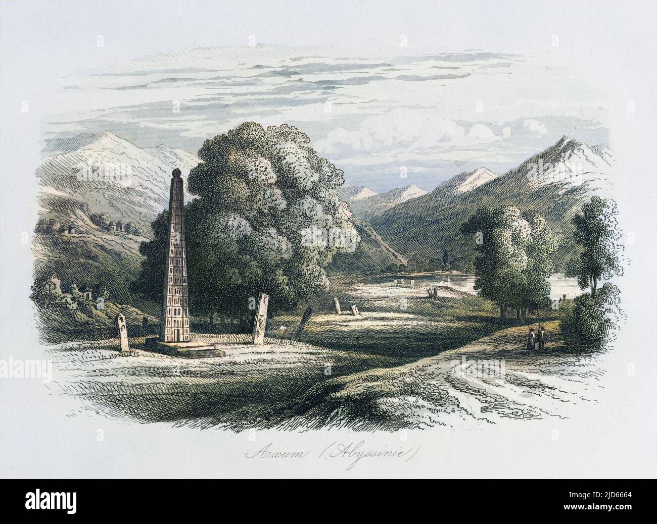 Aksum (Axum), the former capital of Abyssinia, in Tigray, Ethiopia ...