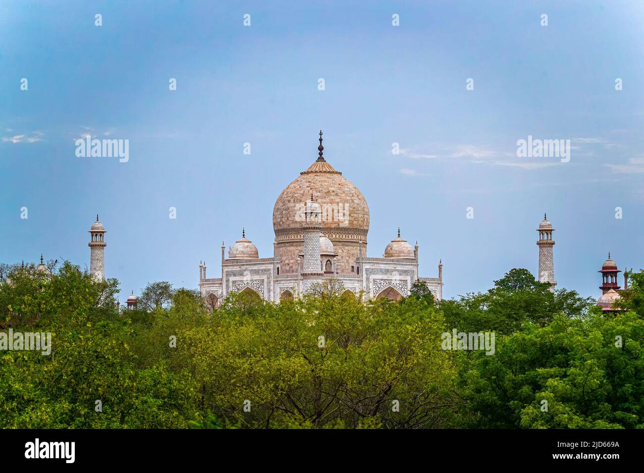 Taj Mahal a different View from far away Stock Photo - Alamy