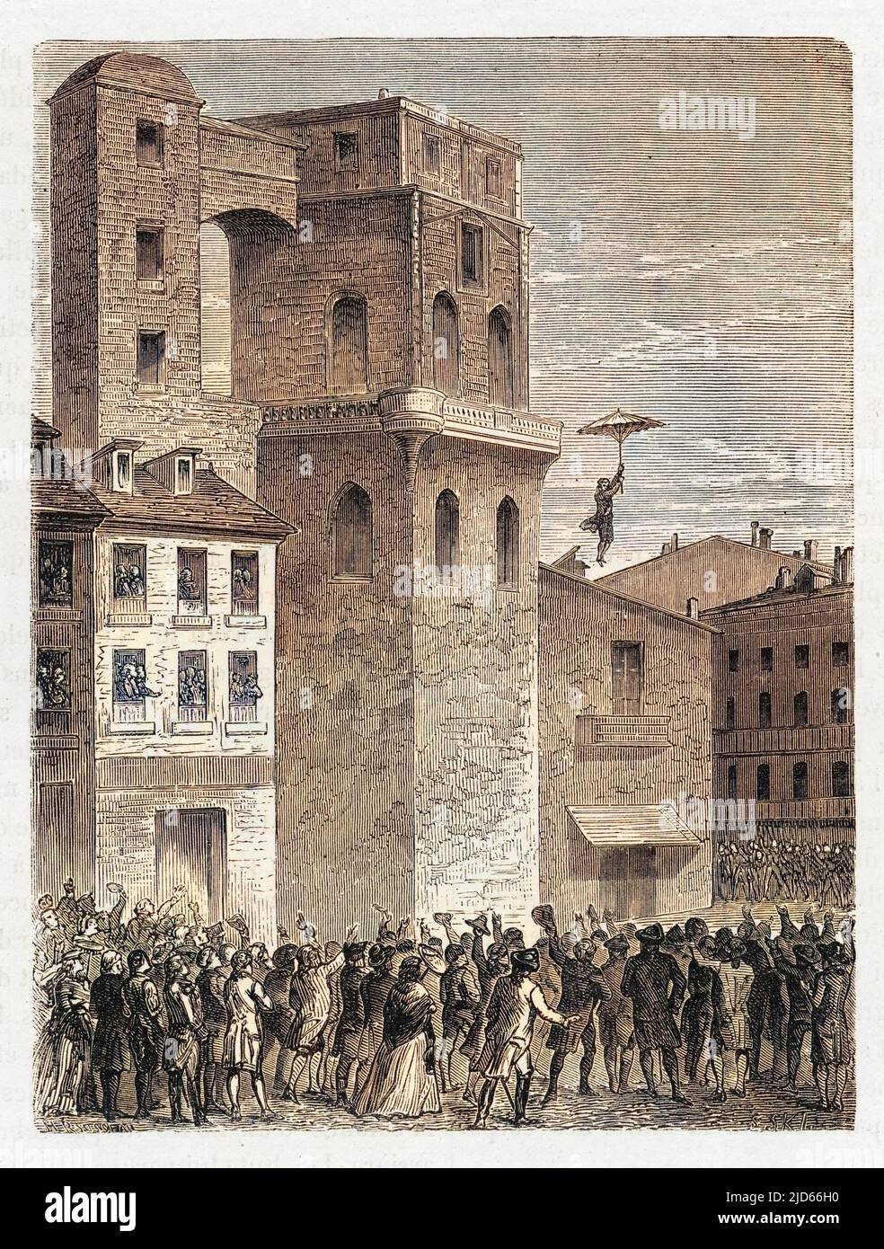 Parachute successfully demonstrated by SEBASTIEN LENORMAND, who jumped ...