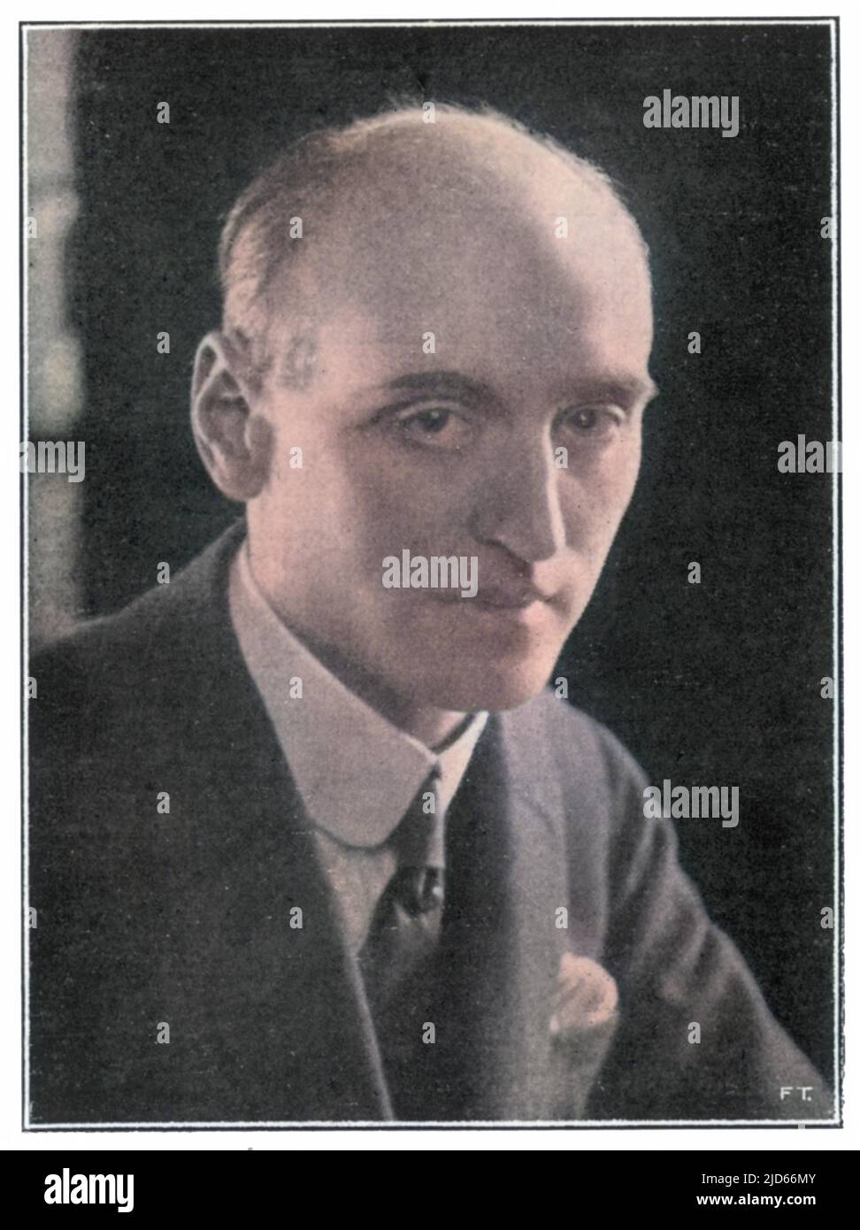 VICTOR DE SABATA (1892 - 1967), Italian musician Colourised version of ...