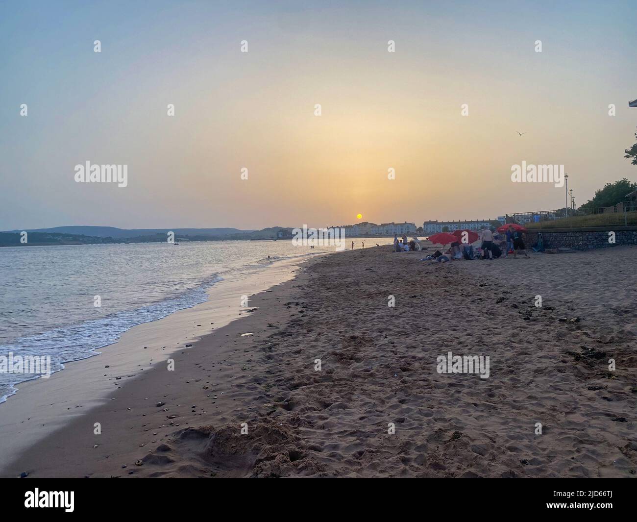 Exmouth sandy beach in Devon Stock Photo - Alamy