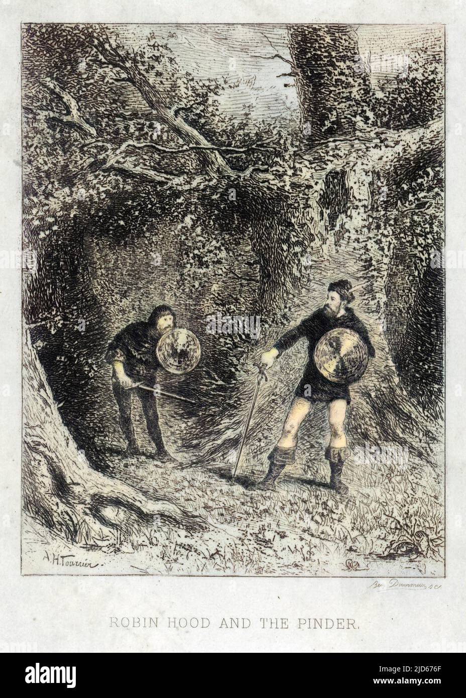 ROBIN HOOD'S ENCOUNTER WITH THE PINDER OF WAKEFIELD (A pinder was an ...