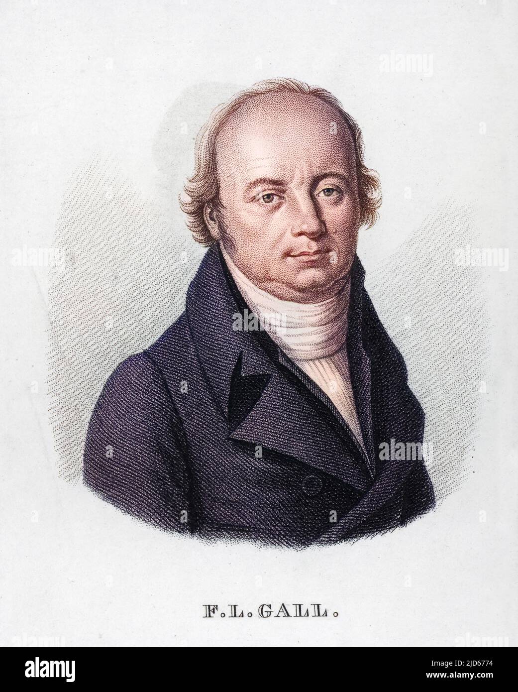 FRANZ JOSEF GALL (1758 - 1828), Founder of phrenology Colourised ...