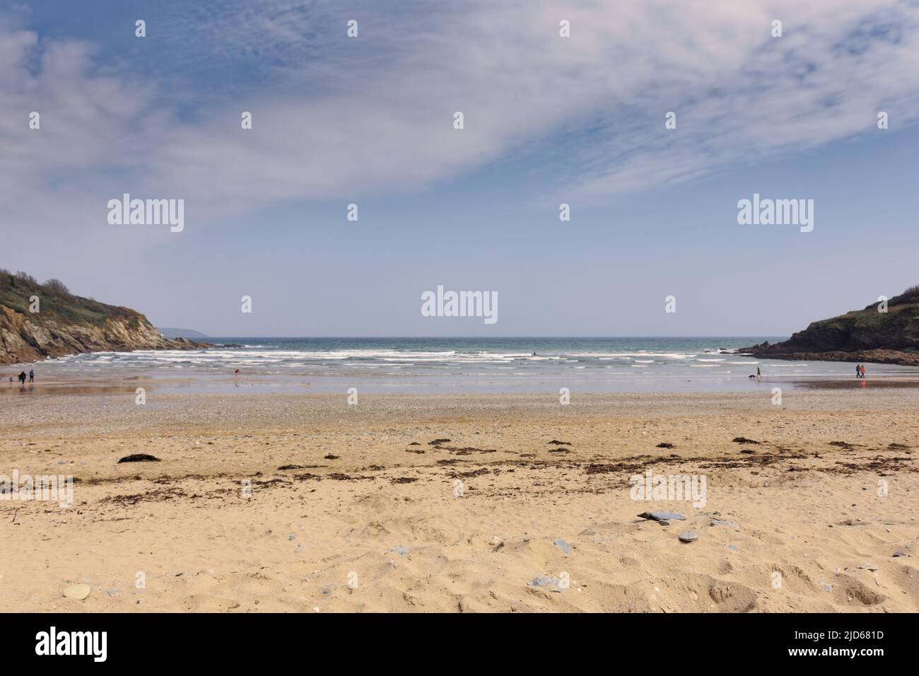 Easter fun at Maenporth, Cornwall Stock Photo - Alamy