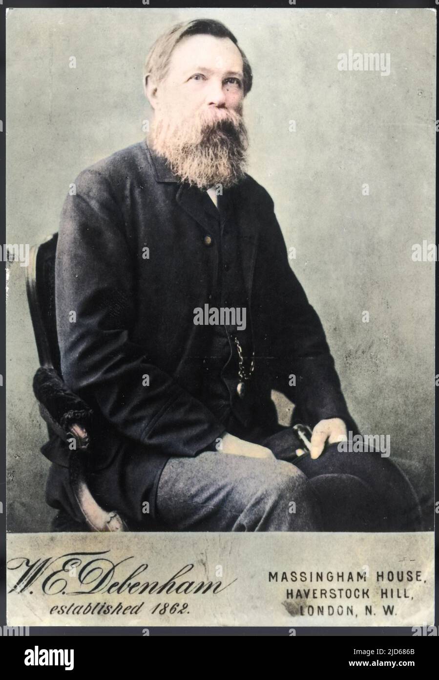 FRIEDRICH ENGELS (1820 - 1895), German political theorist, depicted ...