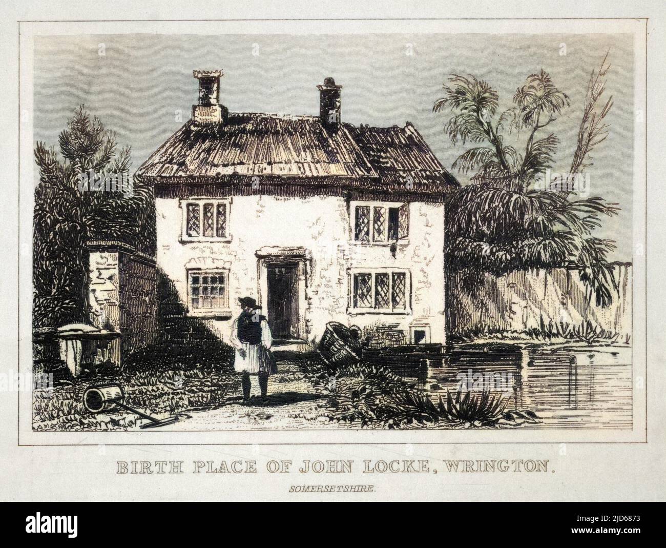 JOHN LOCKE (1632 - 1704), birthplace of the philosopher at Wrington ...