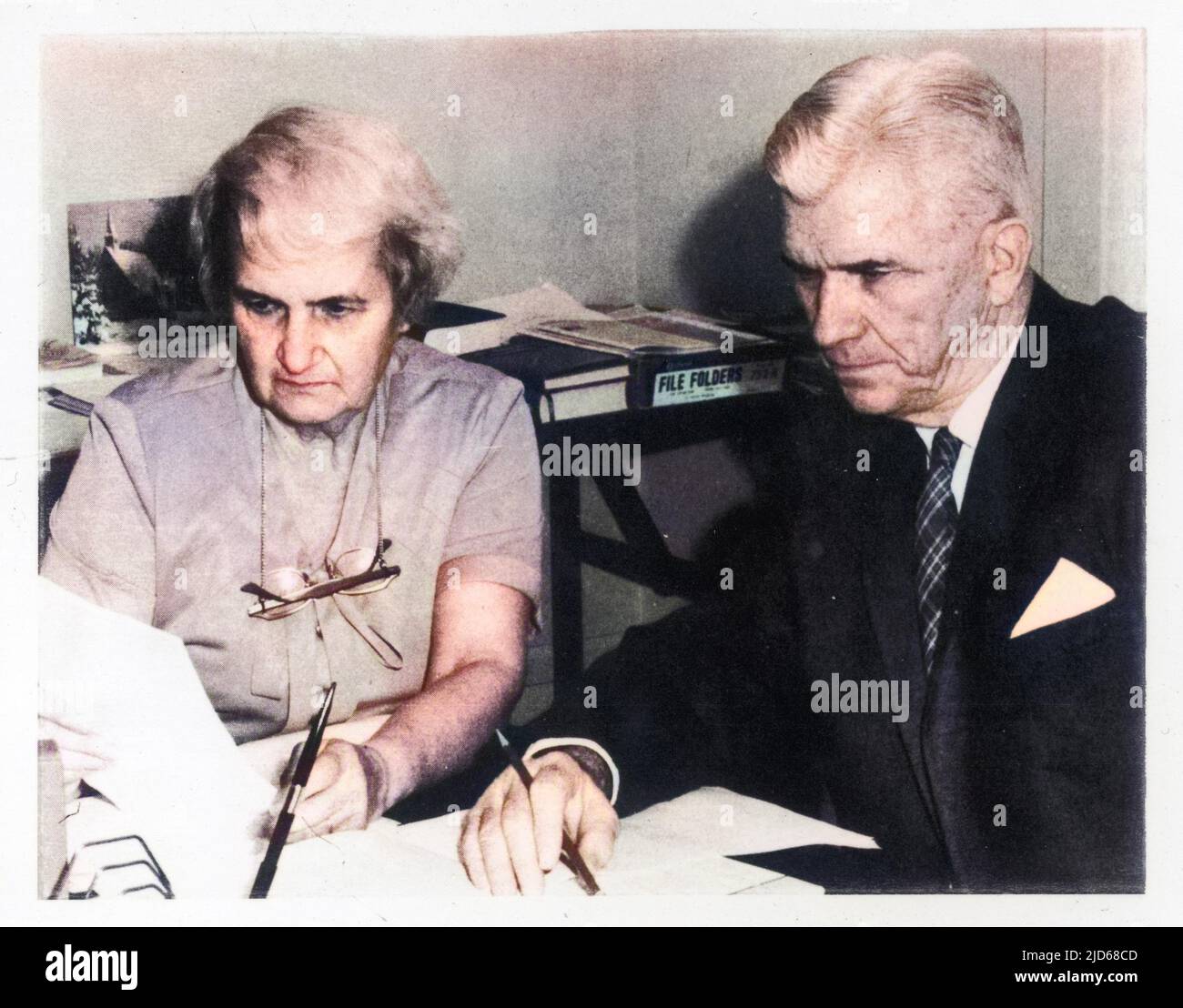 Joseph Banks Rhine and his wife Louisa, prominent American ...